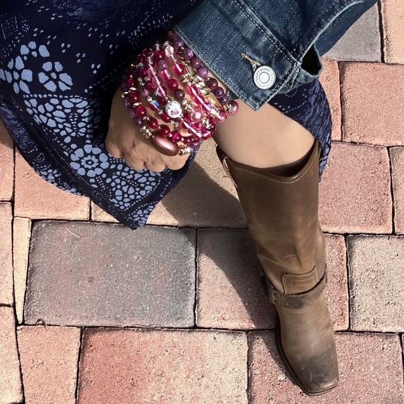 Alquimia | Jewelry | Viva Magenta Tigers Eye And Rose Gold Hematite ...